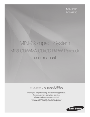 Samsung MX-H630 User manual | Manualzz